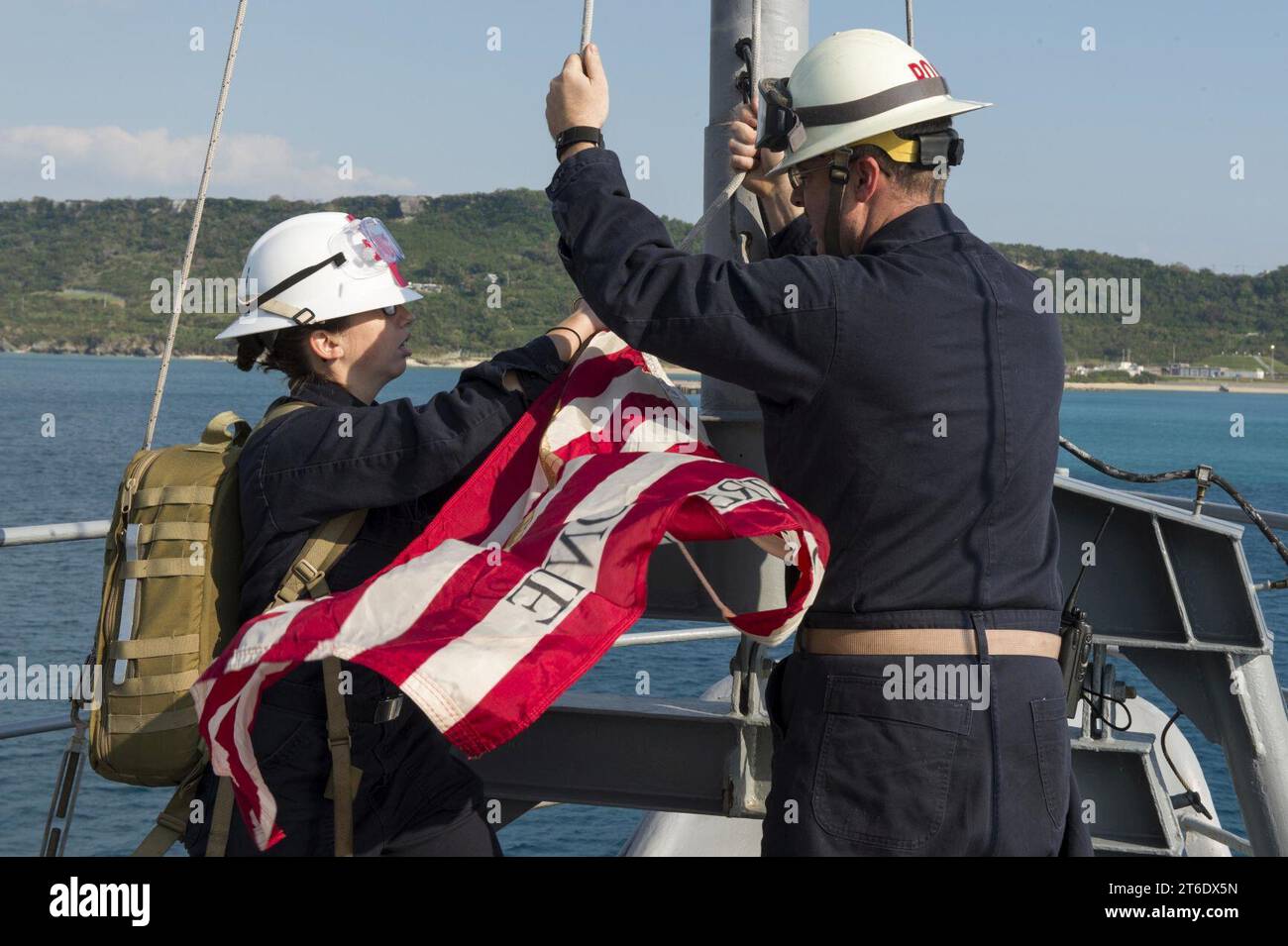 USS Germantown operations 141106 Stock Photo - Alamy