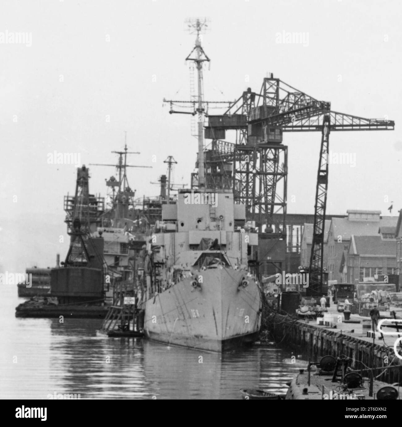 USS Gilmore (DE-18) at the Mare Island Naval Shipyard on 13 April 1943 ...