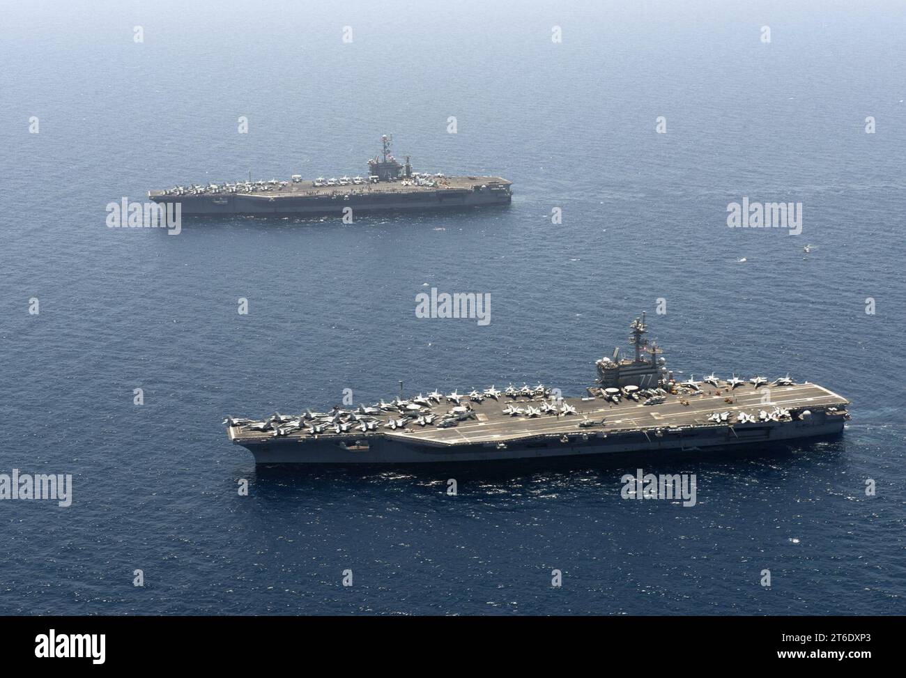 USS GHW Bush (CVN-77) and USS Harry S. Truman (CVN-75) in the Arabian ...