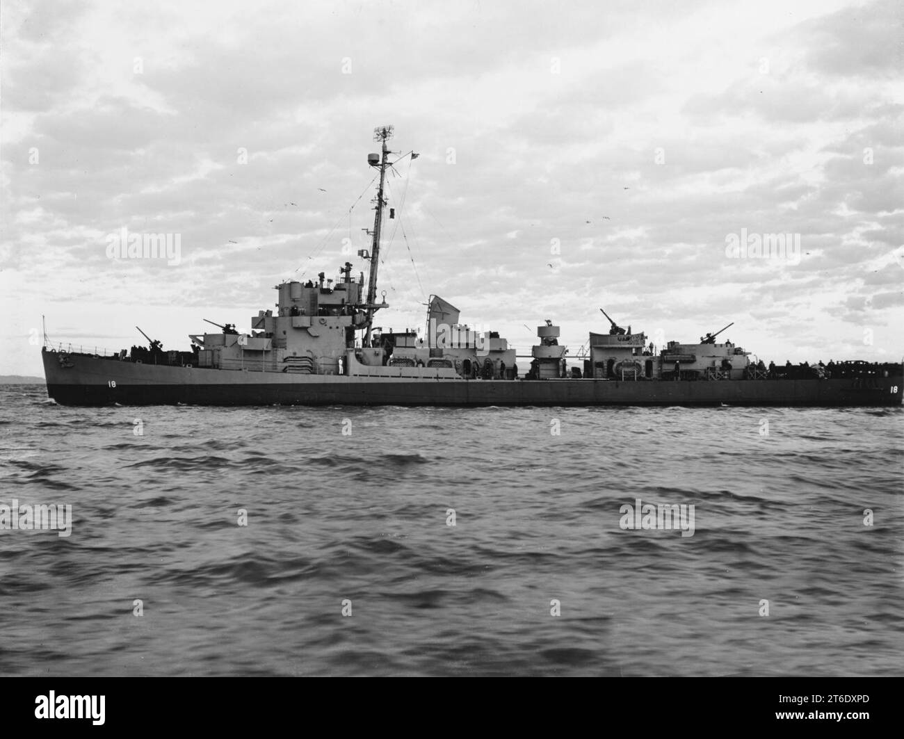 USS Gilmore (DE-18) off the Mare Island Naval Shipyard on 27 February ...