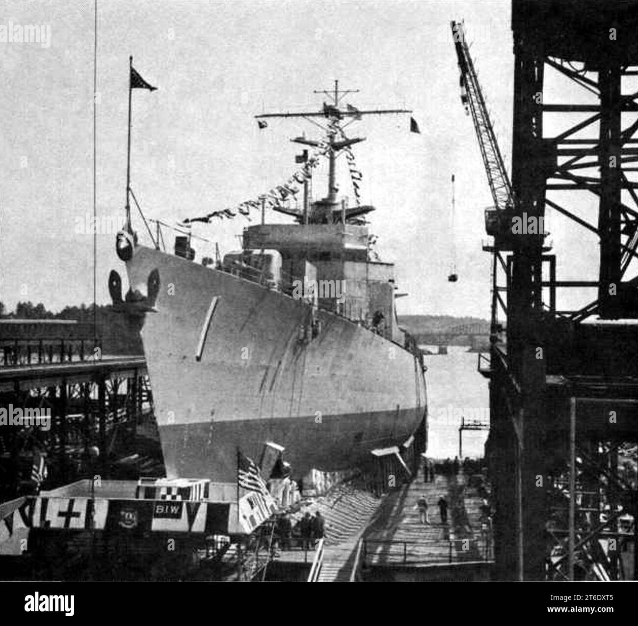 USS Glover (AGDE-1) at Bath Iron Works in 1965 Stock Photo - Alamy