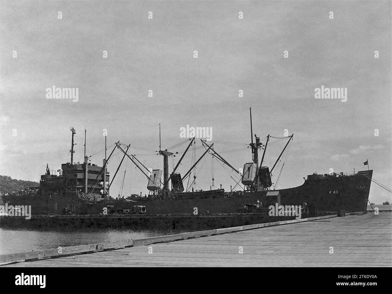 USS Gordonia (AF-43) moored at the Naval Supply Depot Subic Bay ...