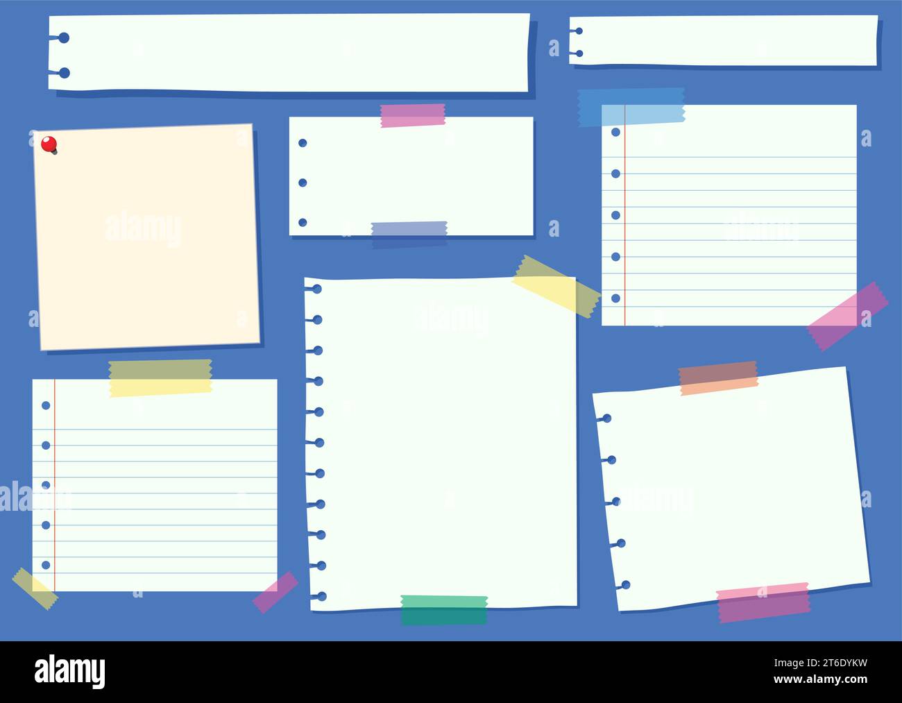 A vector cartoon illustration style design template for a to-do list ...