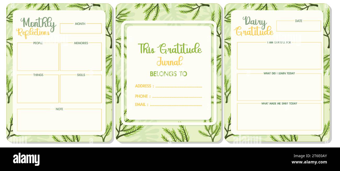 Vector cartoon illustration of mental health check note with tropical ...