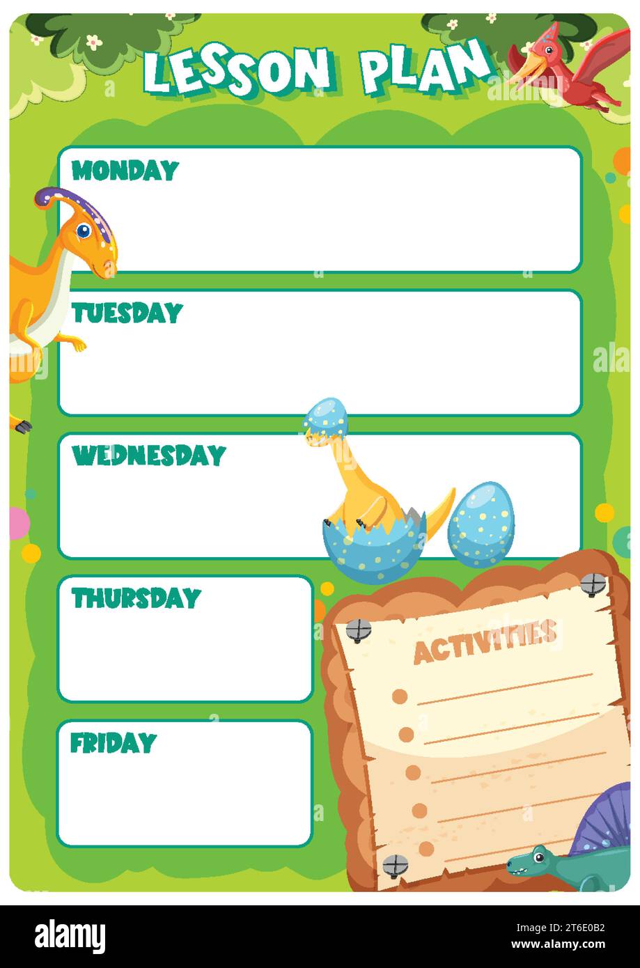 Fun and educational lesson plan with adorable dinosaur decorations ...