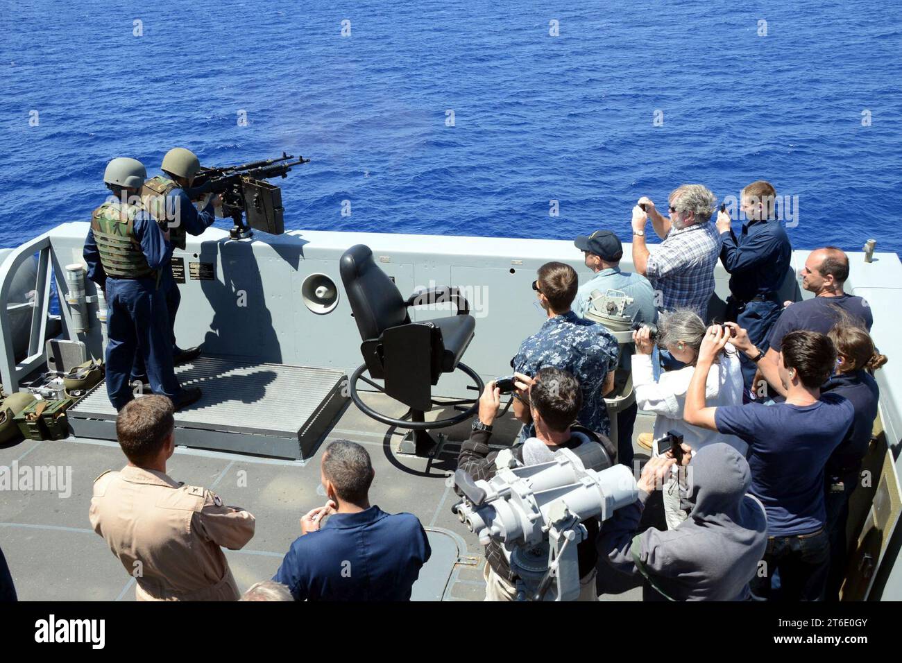 USS Green Bay tiger cruise 130510 Stock Photo - Alamy