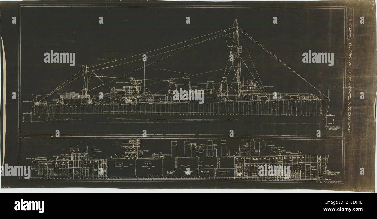 USS Greene (DD-266 - APD-36)- Booklet of General Plans - Outboard ...