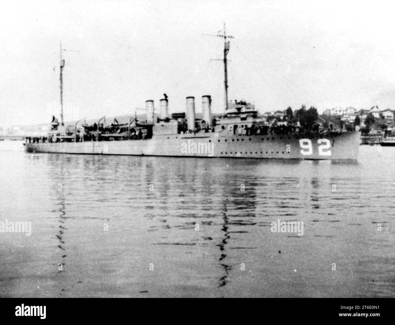 USS Gridley (DD-92) off the Mare Island Naval Shipyard, California (USA ...