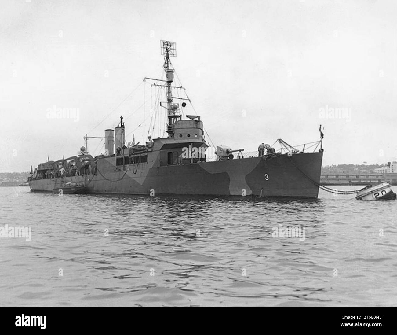 USS Gregory (APD-3) in port, circa early 1942 Stock Photo - Alamy