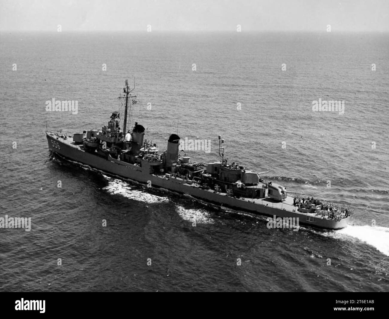 USS Hailey (DD-556) underway in the early 1950s Stock Photo - Alamy