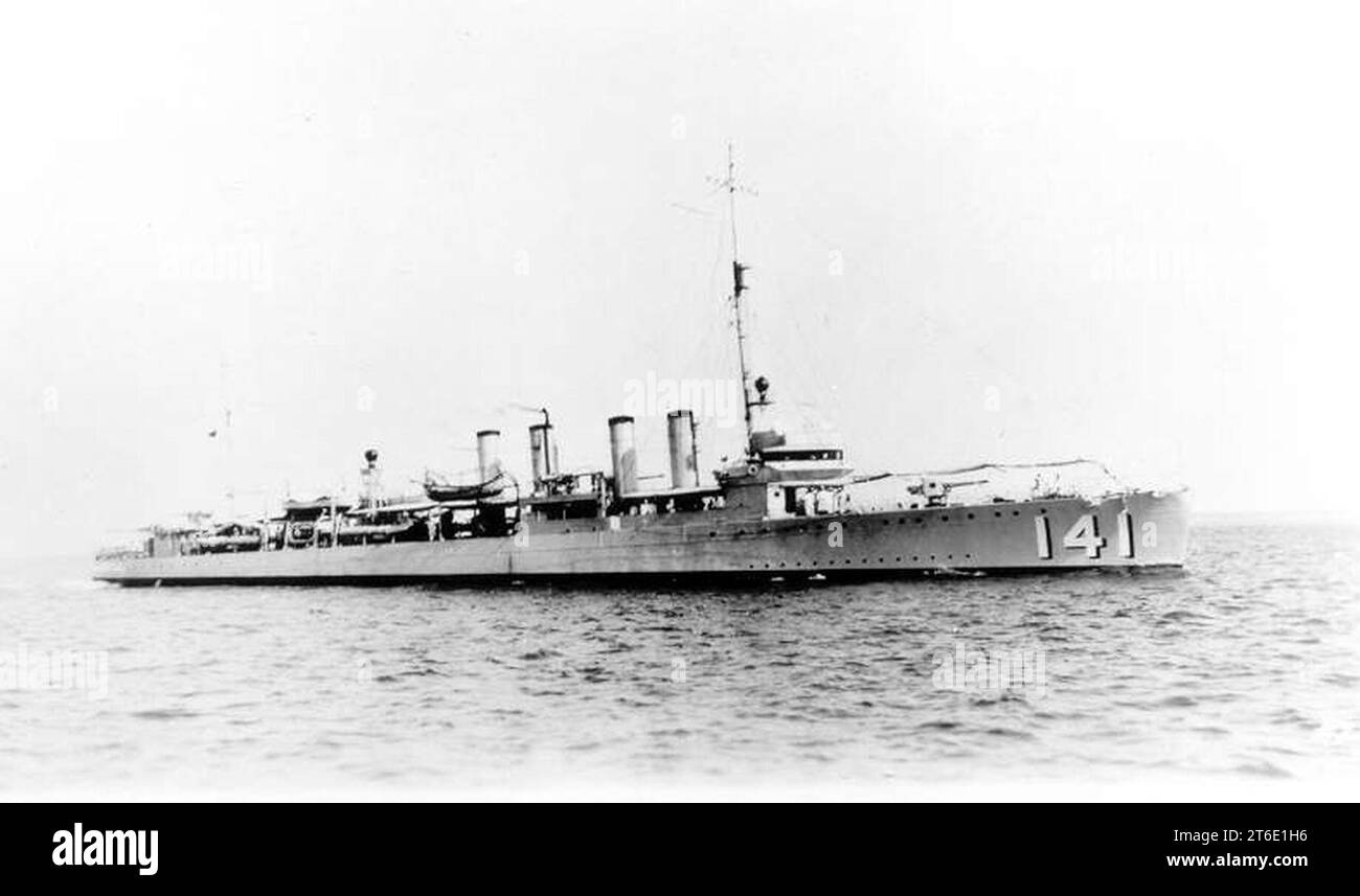 USS Hamilton (DD-141) at sea, circa in the 1930s Stock Photo - Alamy