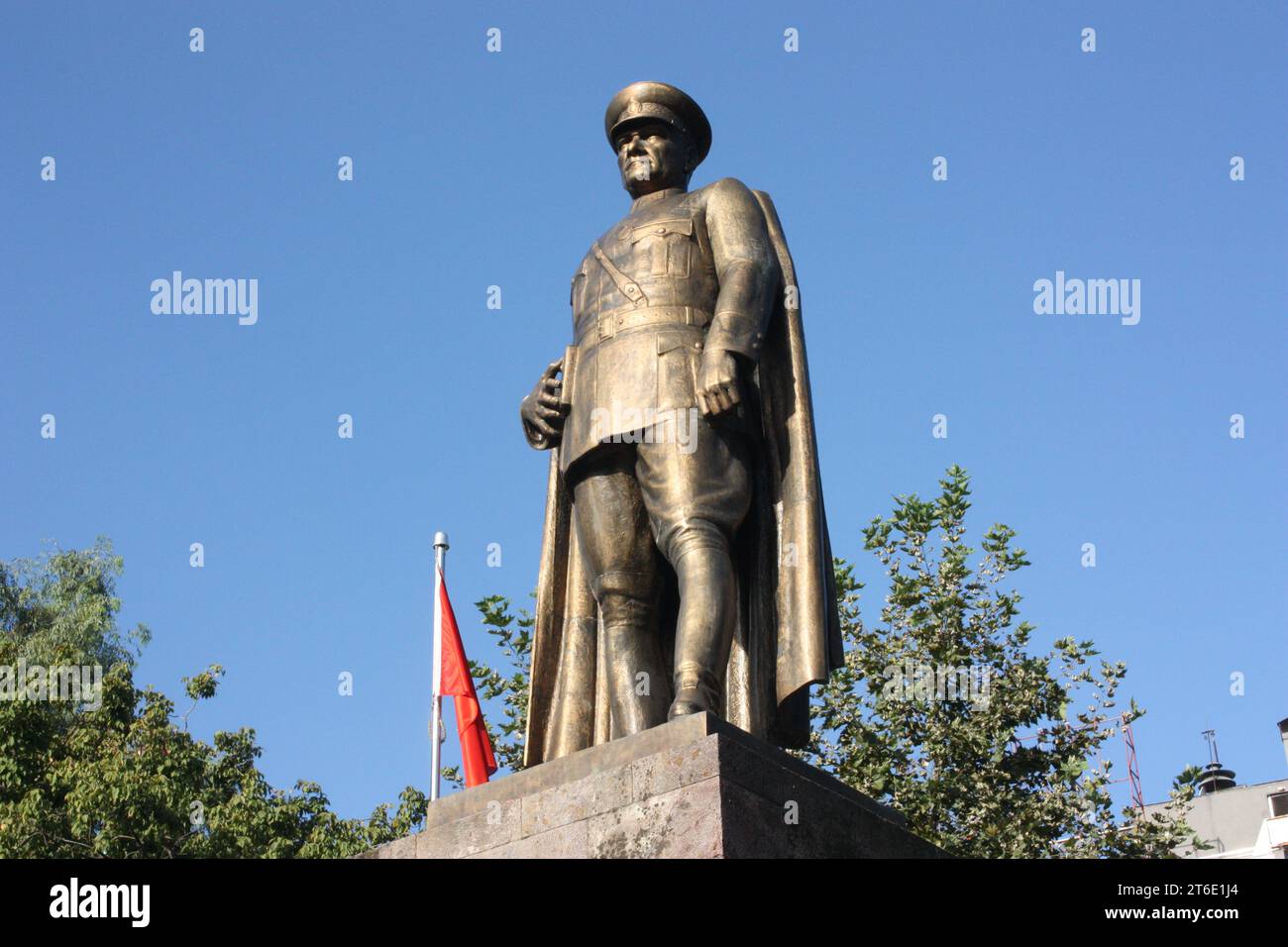 Statue of Mustafa Kemal Ataturk in the centre of Trabzon, Turkiye Stock ...