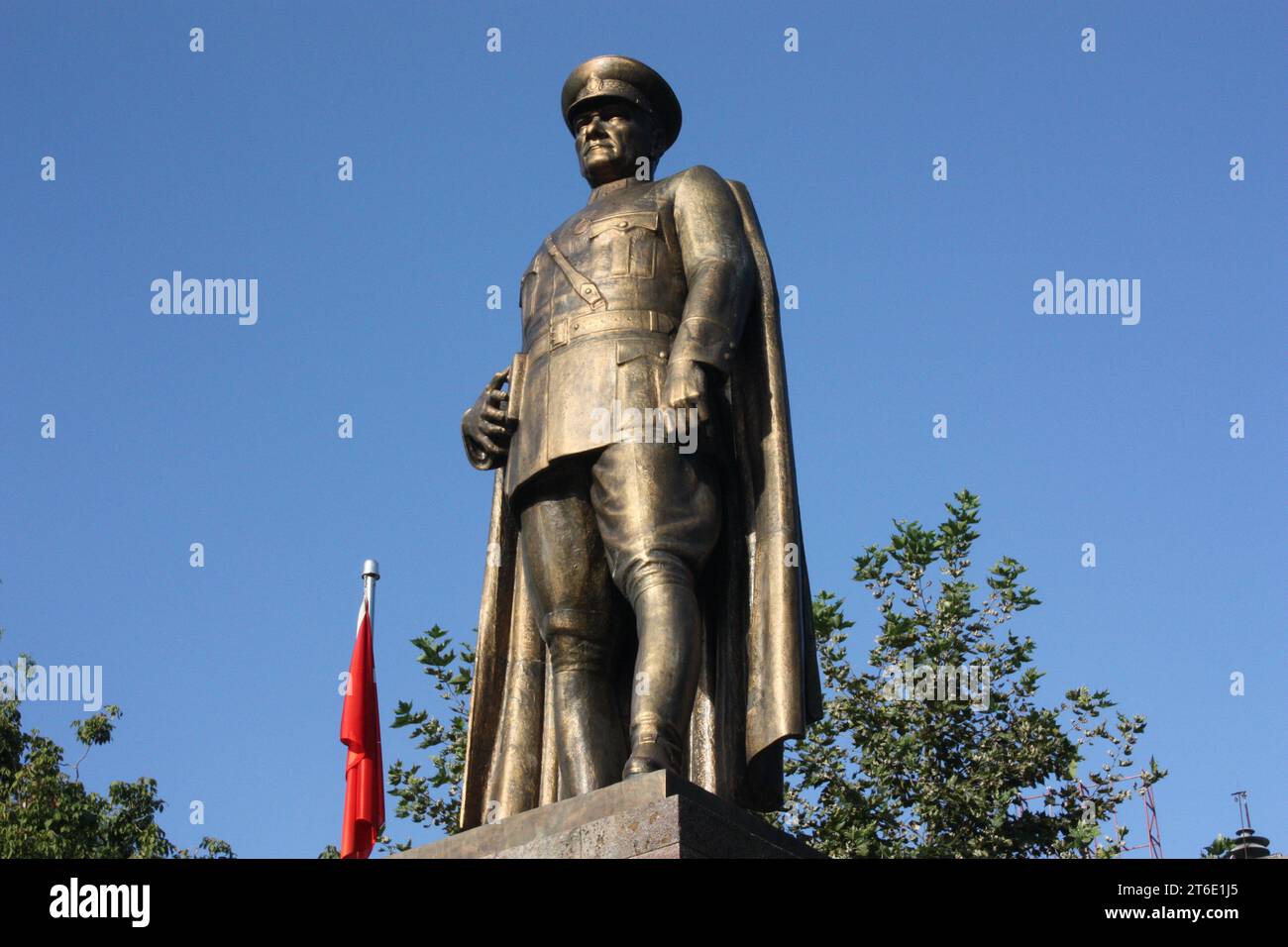 Statue of Mustafa Kemal Ataturk in the centre of Trabzon, Turkiye Stock ...