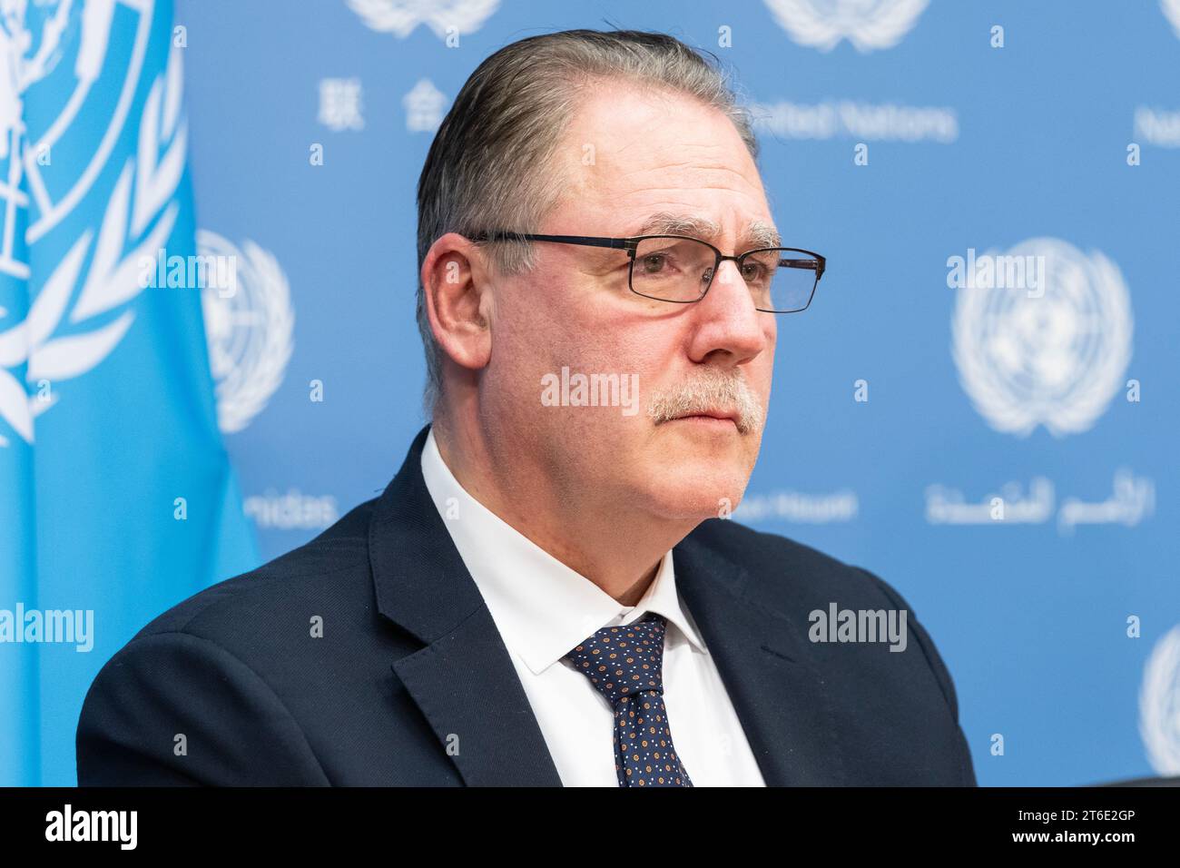 Abdallah Al Dardari attends press briefing on socioeconomic impacts of ...