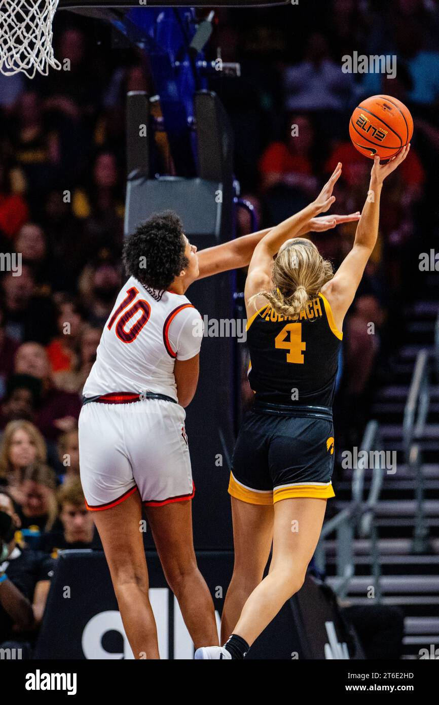 Charlotte, NC, USA. 9th Nov, 2023. Virginia Tech Hokies forward Carys ...