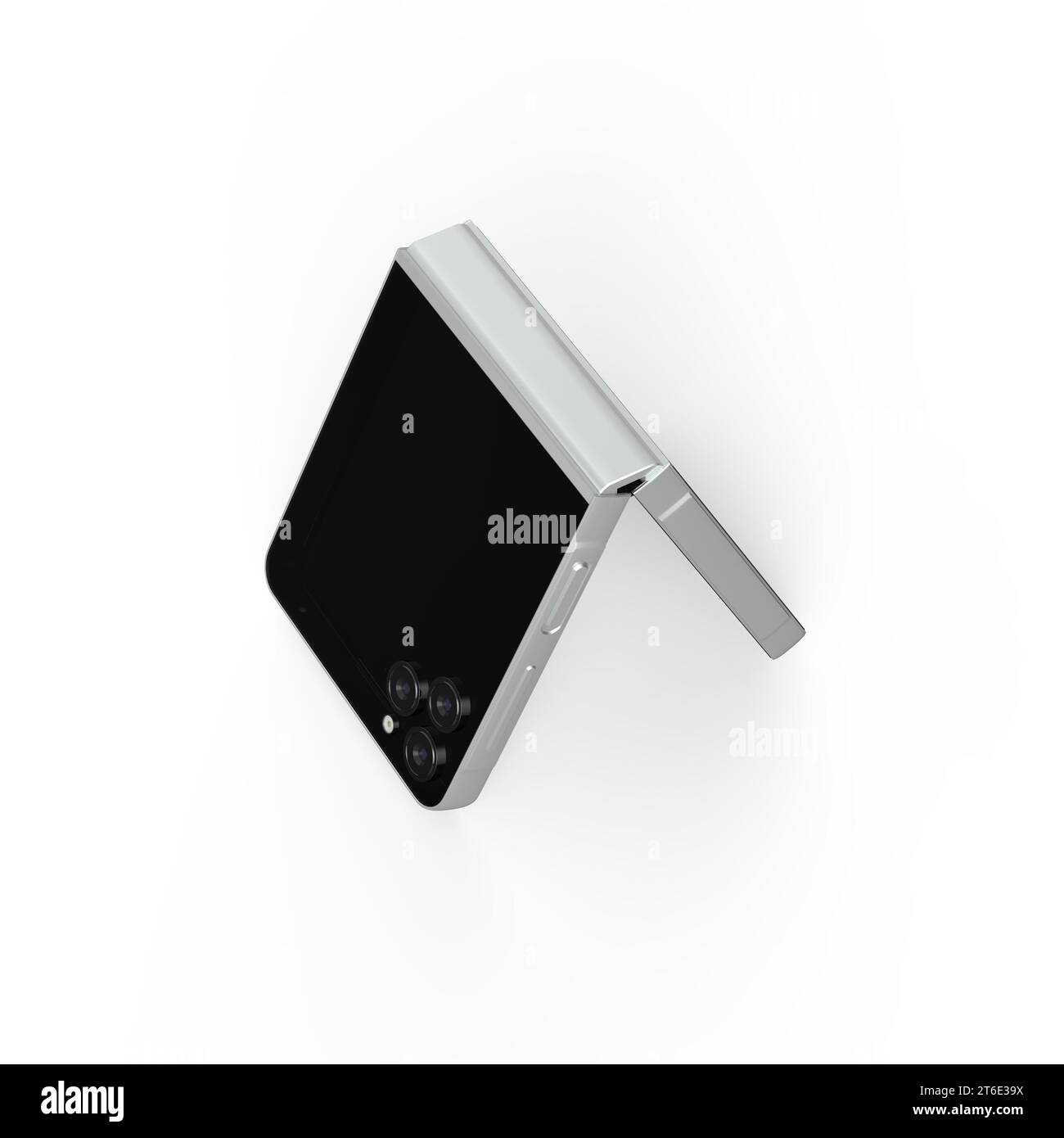 flip smartphone 3d graphic object Stock Photo - Alamy