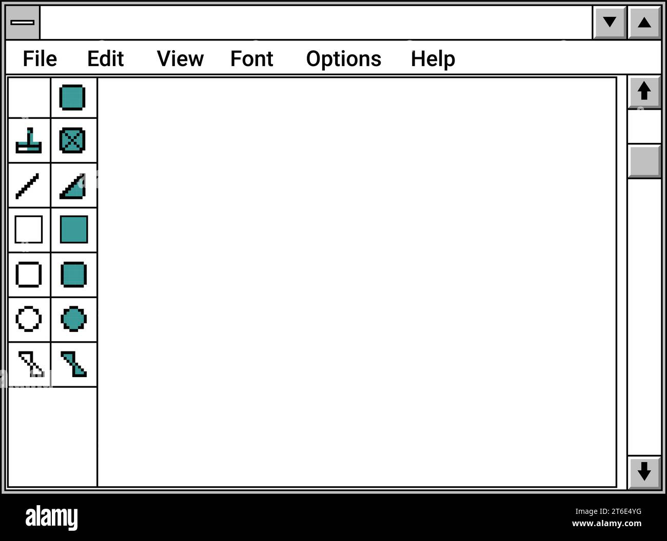 Computer paint application Stock Vector Images - Alamy
