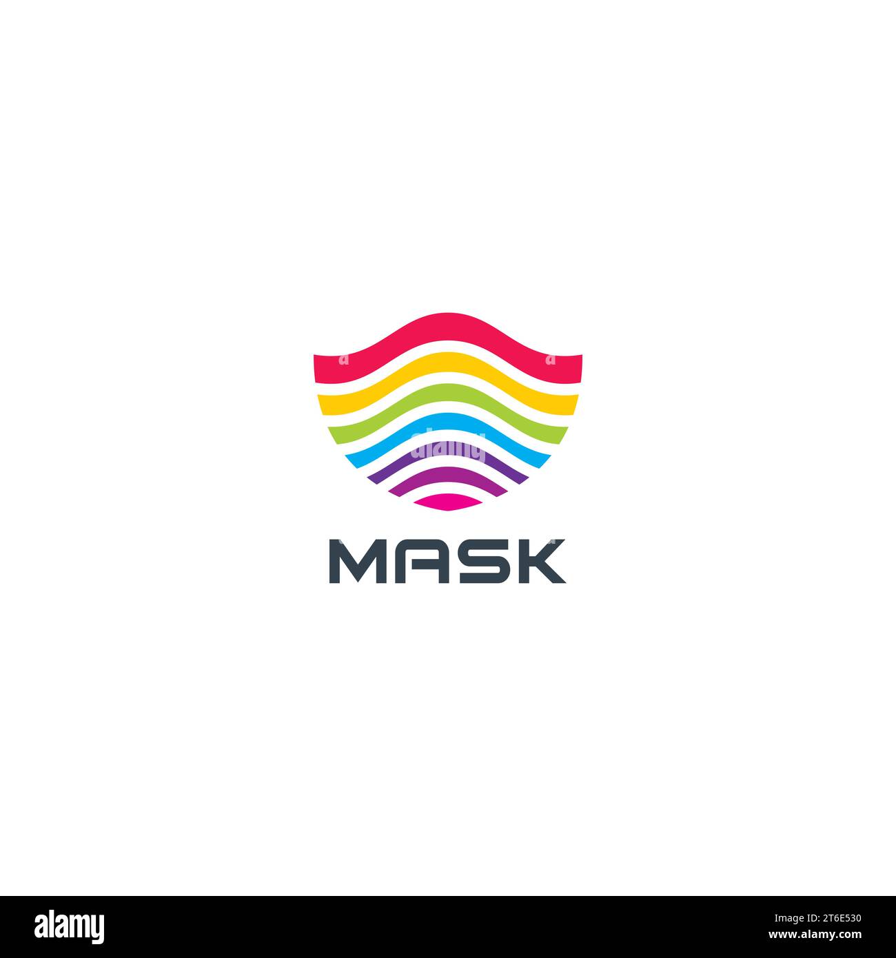 Mask Rainbow Logo. Mask Icon Design Stock Vector Image & Art - Alamy