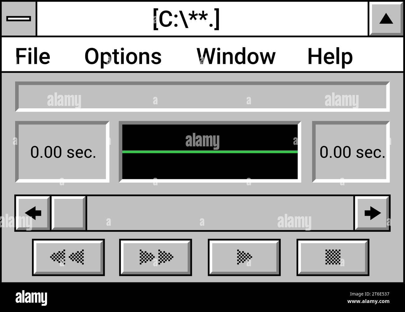 Interface of music player window with buttons Stock Vector Image & Art ...
