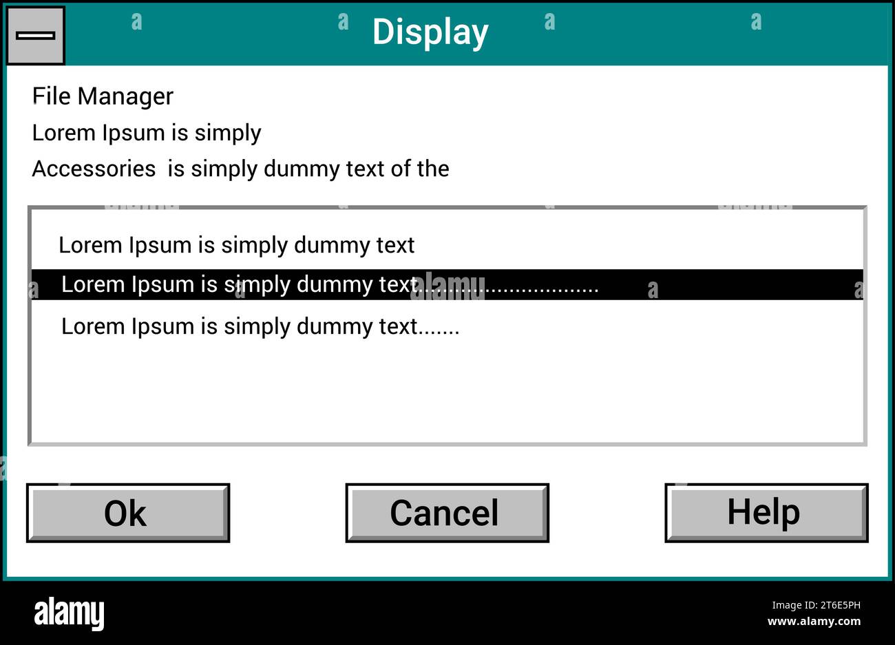Interface of window with placeholder text vector Stock Vector Image ... Interface of window with placeholder text vector Stock Vector Image ...