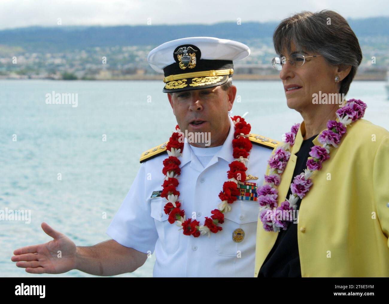 USS Hawaii arrival ceremony Stock Photo - Alamy