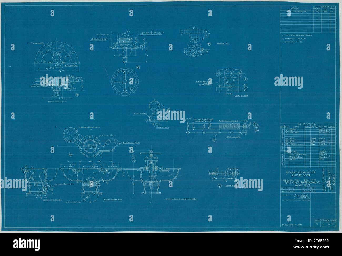 USS Henley (DD-39)- 16 1-2'' Sea Valve Stock Photo - Alamy