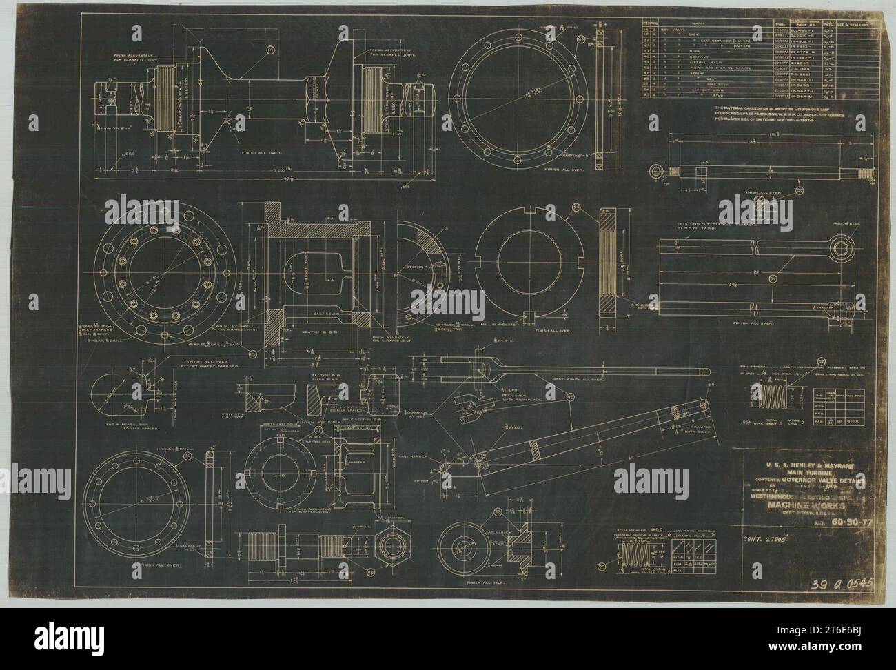 USS Henley (DD-39) and USS Mayrant (DD-31)- Main Turbine Governor Valve ...