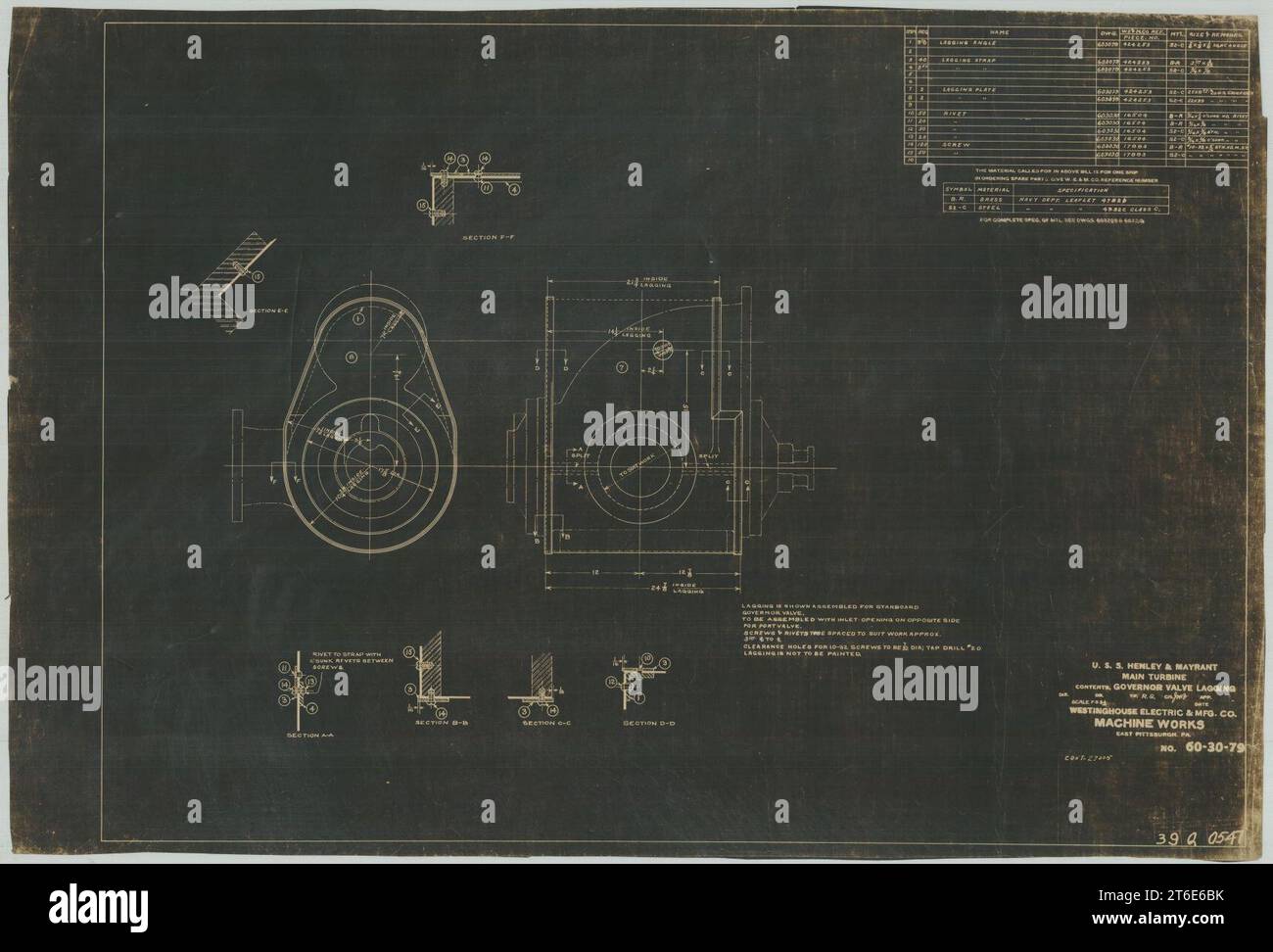 USS Henley (DD-39) and USS Mayrant (DD-31)- Main Turbine Governor Valve ...