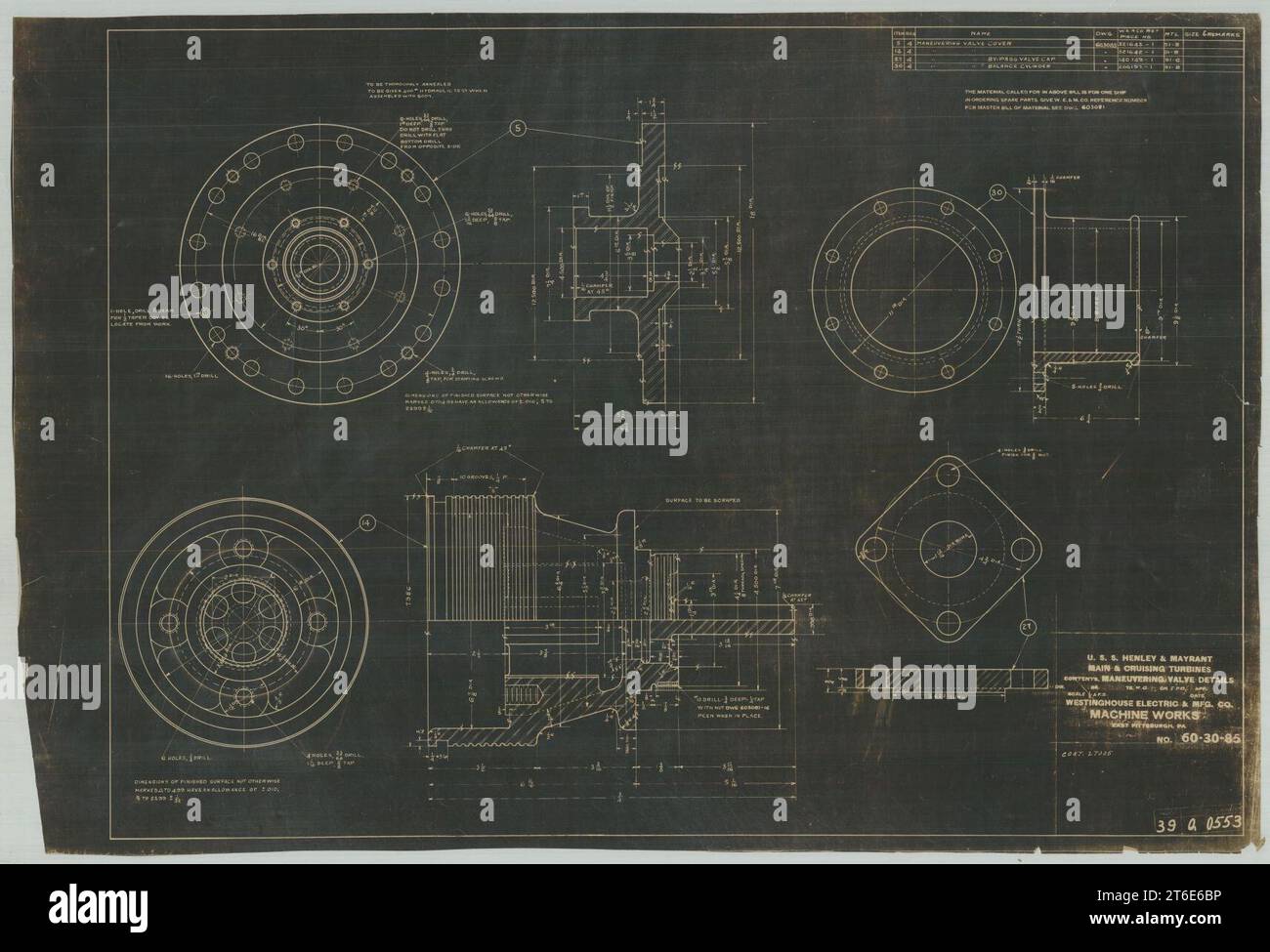 USS Henley (DD-39) and USS Mayrant (DD-31)- Main & Cruising Turbines ...