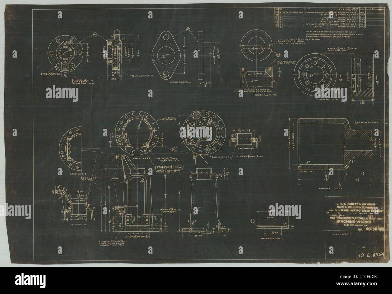 USS Henley (DD-39) and USS Mayrant (DD-31)- Main & Cruising Turbines ...