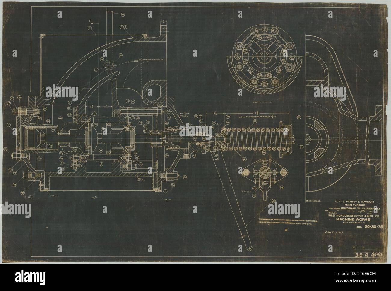 USS Henley (DD-39) and USS Mayrant (DD-31)- Main Turbine Governor Valve ...