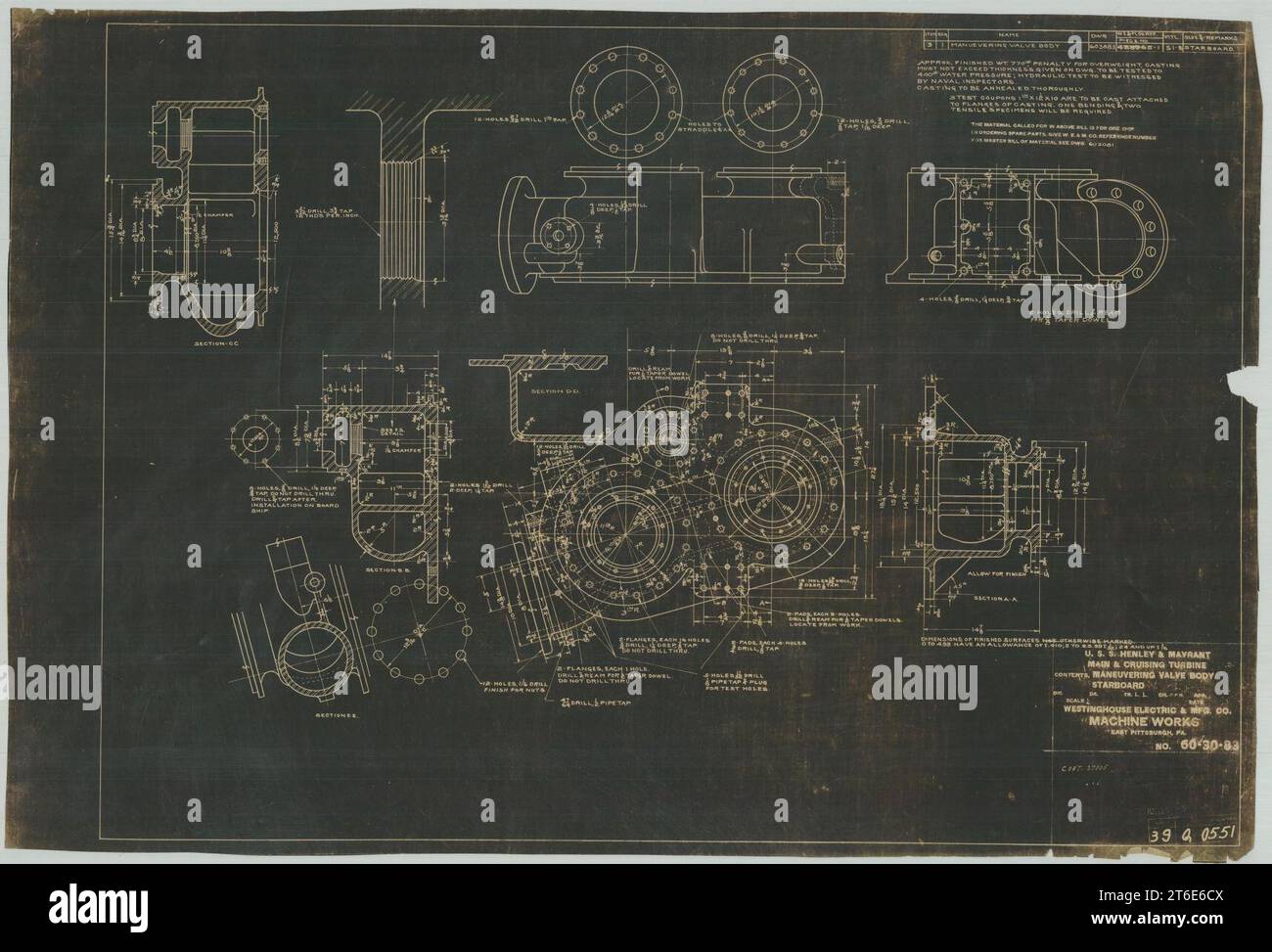USS Henley (DD-39) and USS Mayrant (DD-31)- Main & Cruising Turbine ...