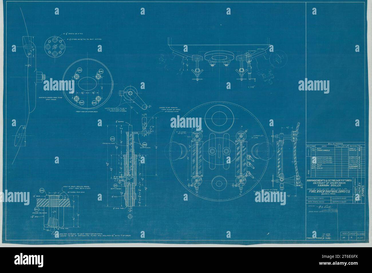 USS Henley (DD-39)- Arrangements & Details of Fittings on Front of ...