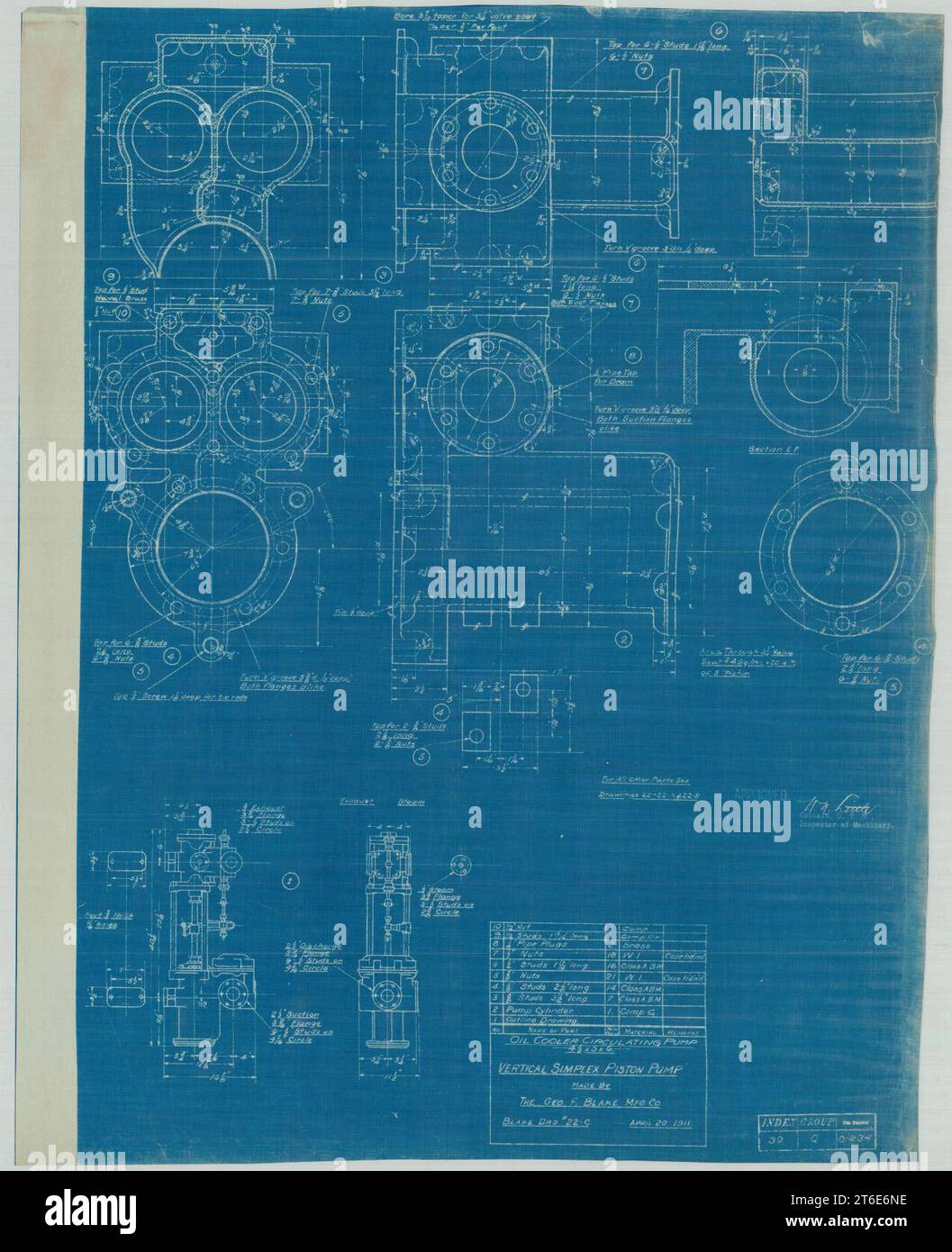 USS Henley (DD-39)- Fuel Oil Service Pumps 5 X 3 X 6 Vertical Duplex ...