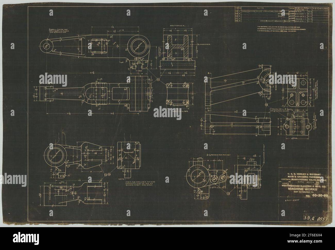 USS Henley (DD-39)- Main & Cruising Turbines Maneuvering Valve Lagging ...