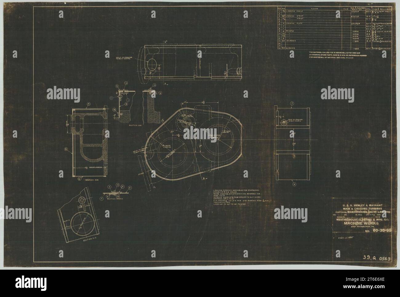 USS Henley (DD-39)- Main & Cruising Turbines Maneuvering Valve Lagging ...