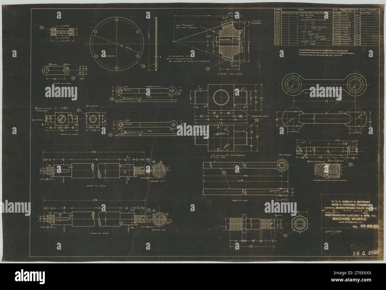 USS Henley (DD-39)- Main & Cruising Turbines Maneuvering Valve Lagging ...