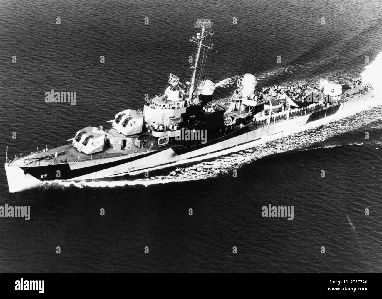 USS Henry A. Wiley (DM-29) underway at sea on 16 September 1944 Stock ...