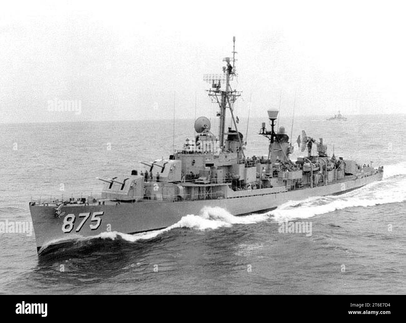 USS Henry W. Tucker (DDR-875) pre-1963 FRAM upgrade Stock Photo - Alamy