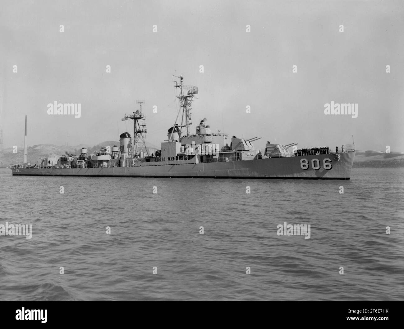 USS Higbee (DD-806) underway on 6 July 1951 Stock Photo - Alamy