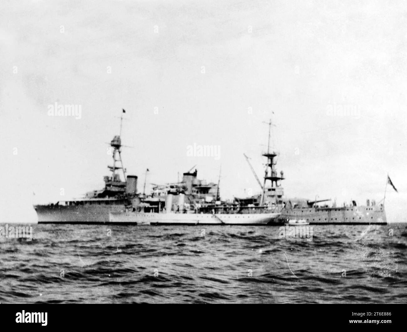 USS Houston (CA-30) and USS Isabel (PY-10) at Tsingtao, China, 1932 ...