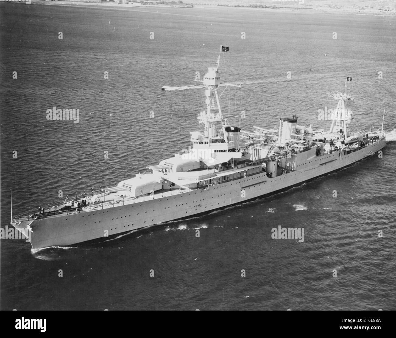 USS Houston (CA-30) off San Diego in October 1935 Stock Photo - Alamy