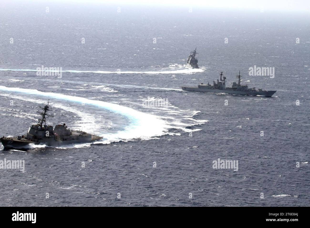 USS Hue City (CG-66), Luigi Durand De La Penne (D 560), and USS ...