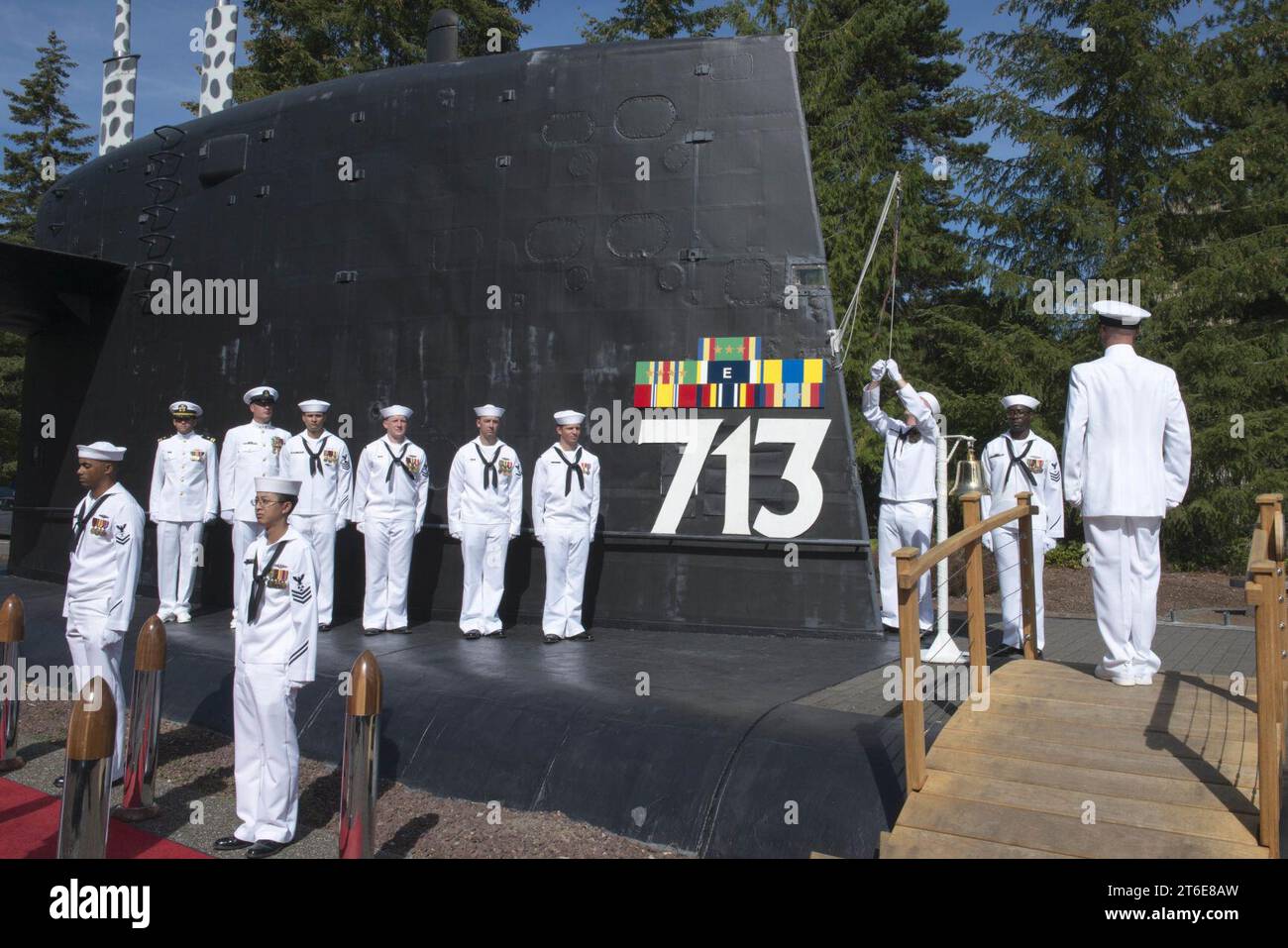 USS Houston Decommissions After 33 Years of Service 160826 Stock Photo ...