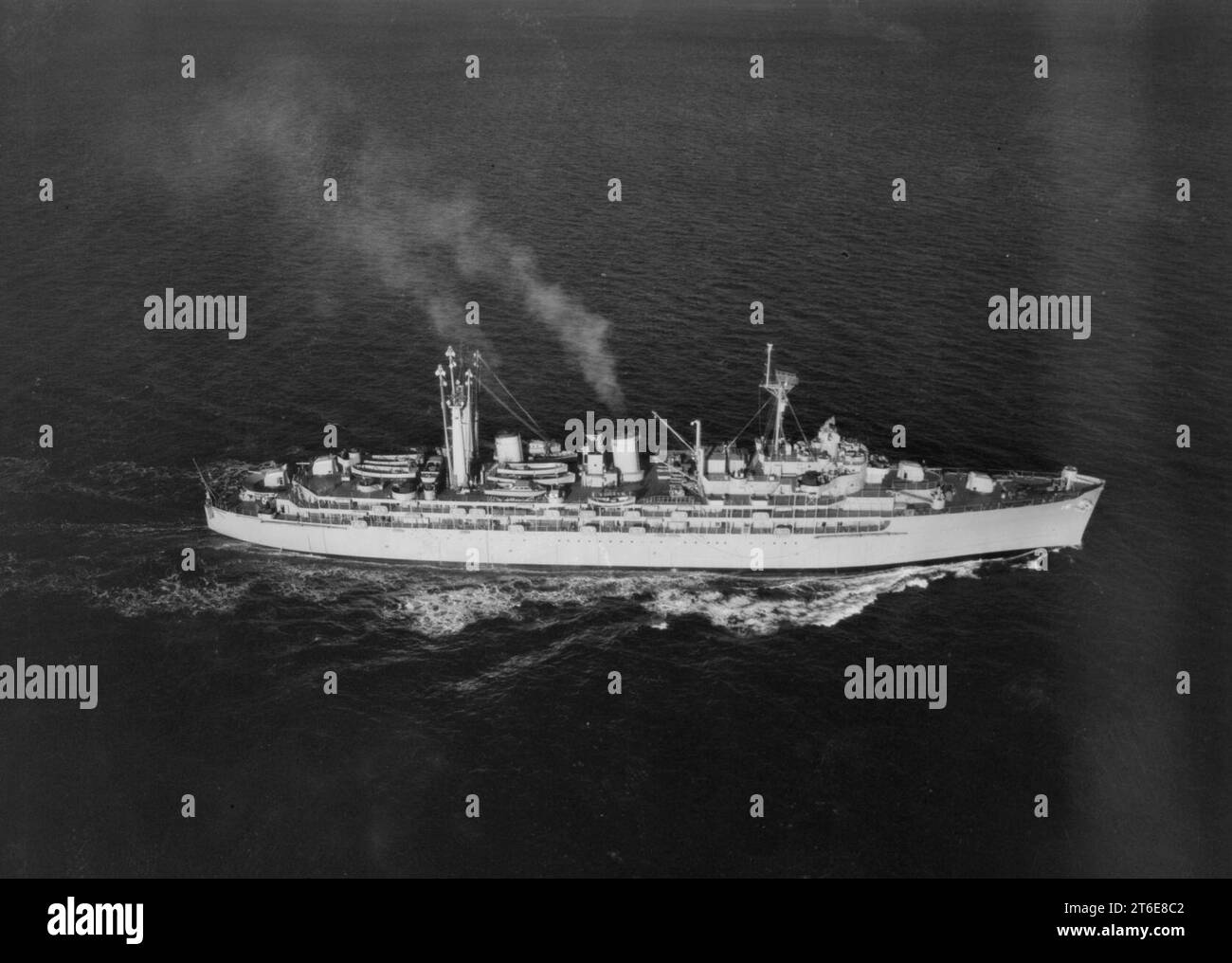 USS Howard W. Gilmore (AS-16) underway in December 1950 Stock Photo - Alamy