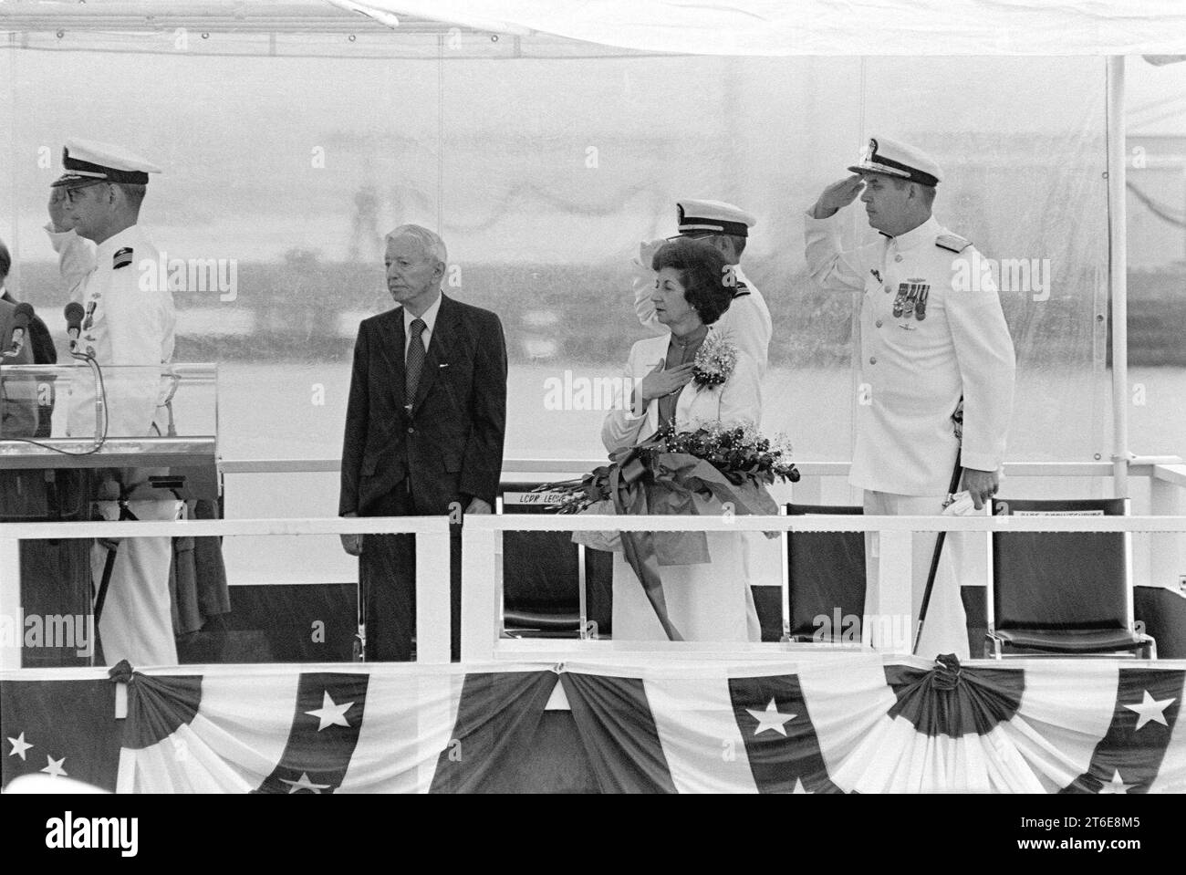 USS Hyman G Rickover Commissioning Stock Photo - Alamy
