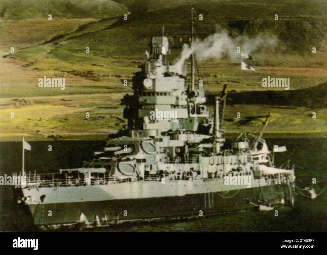 USS Idaho (BB-42) at anchor in Hvalfjörður on 2 October 1941 Stock ...