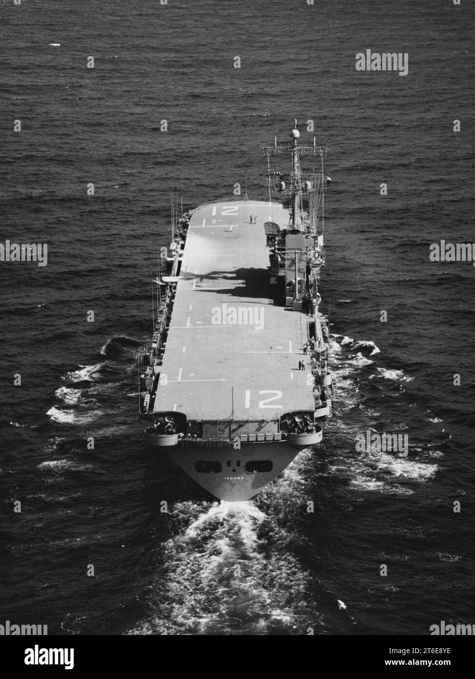 USS Inchon (LPH-12) underway in the Gulf of Mexico in May 1970 Stock ...