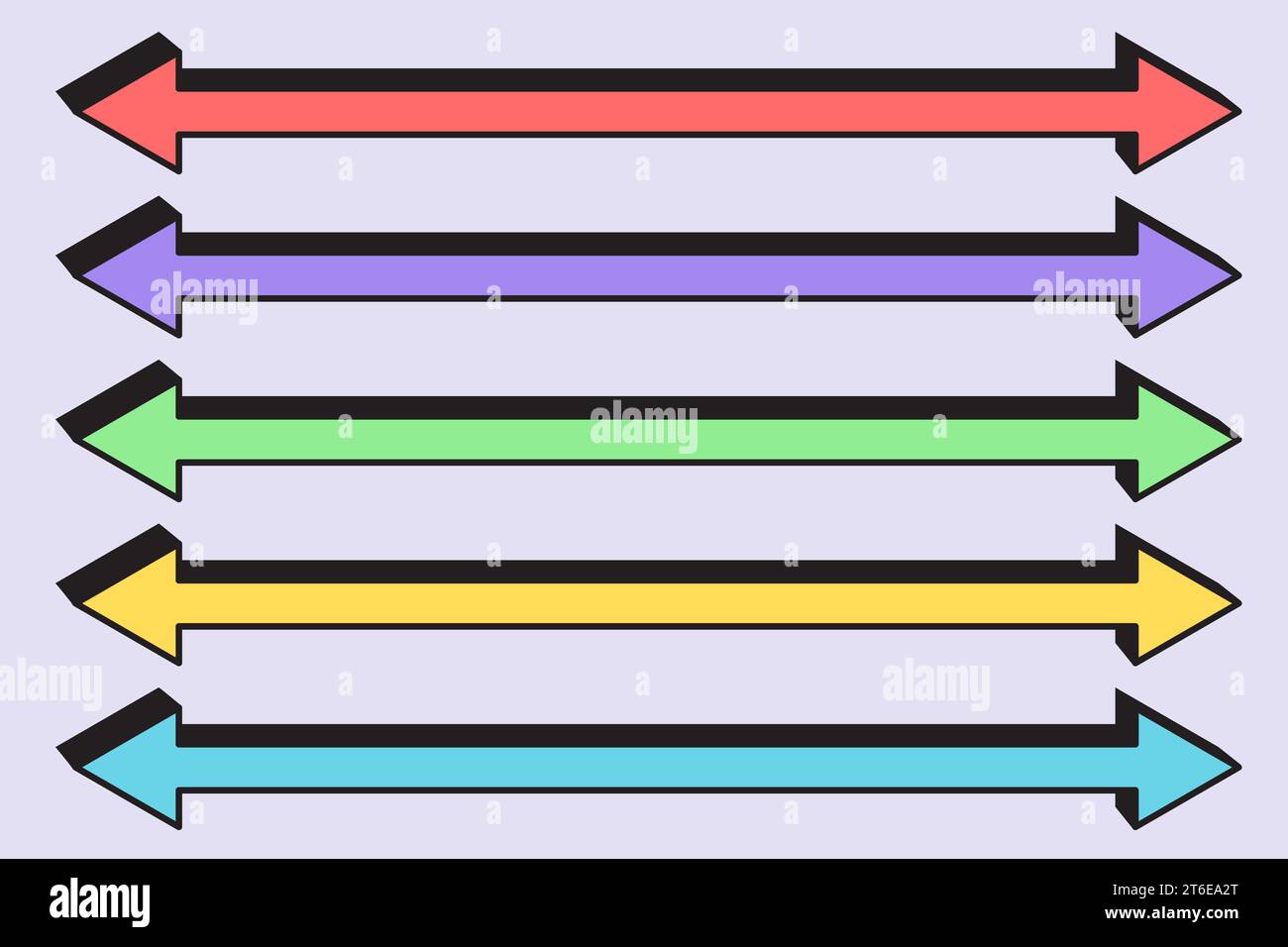 Long Straight Arrow Horizontal Double Bold Cursor Line To Right Basic