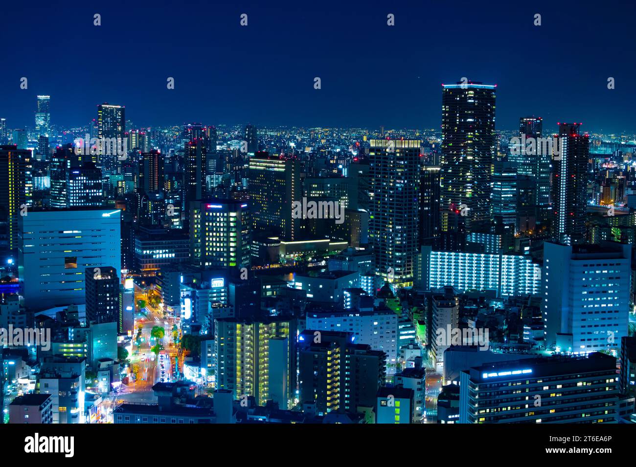 Panoramic osaka city night hi-res stock photography and images - Alamy